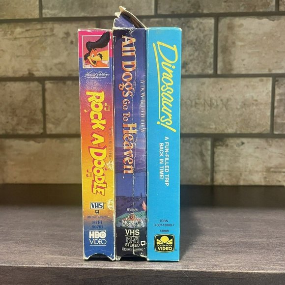 MGM | Other | Vhs Tapes Vintageclassic Movies All Dogs Go To Heaven ...